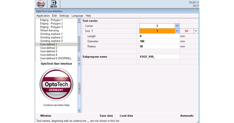 OptoTech User Interface