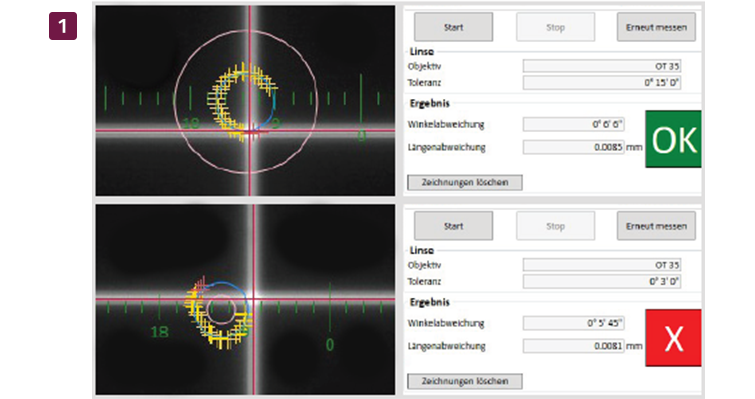 Centering Error Software | OptoTech