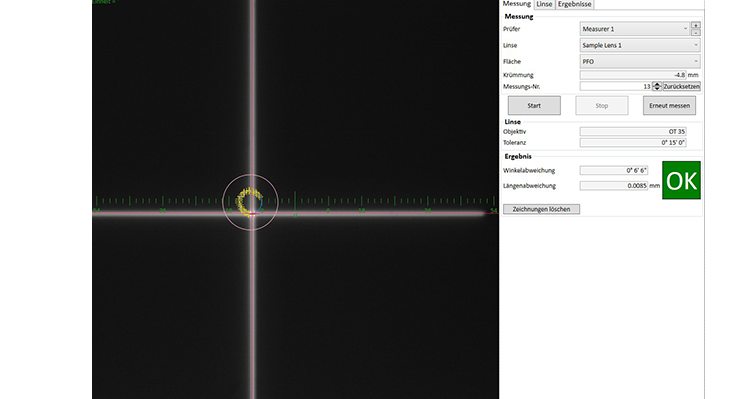 Centering Error Software | OptoTech