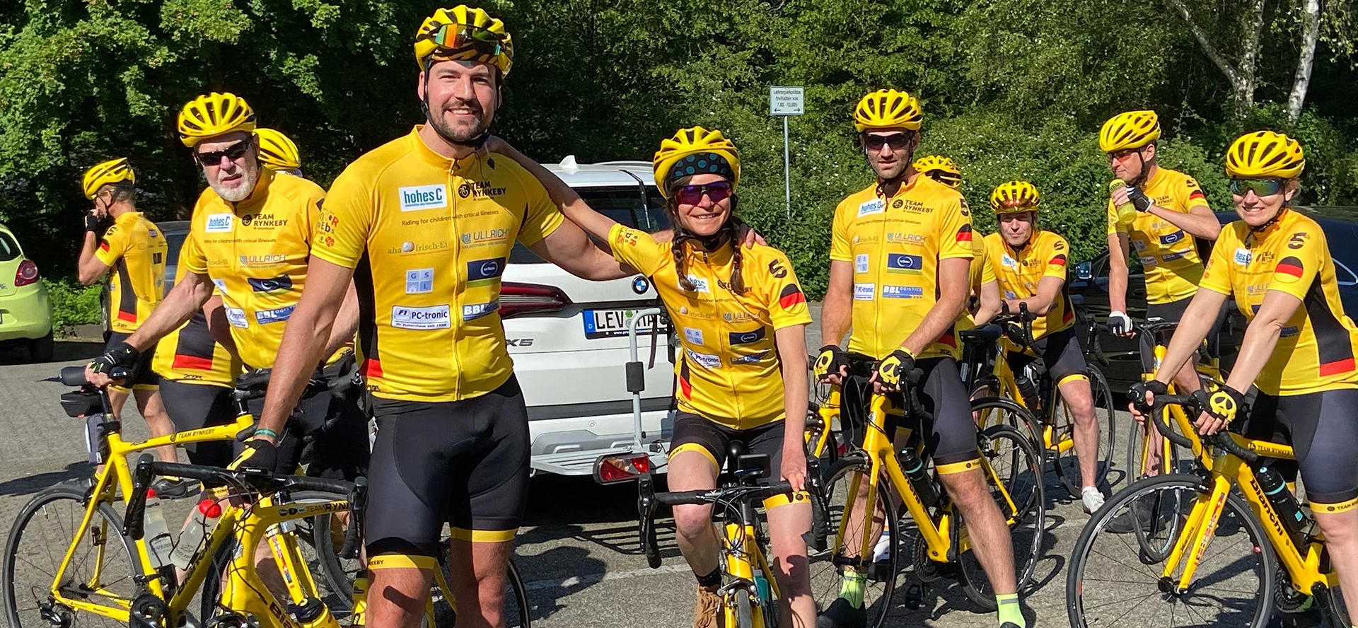 Schunk Radler starten für den guten Zweck